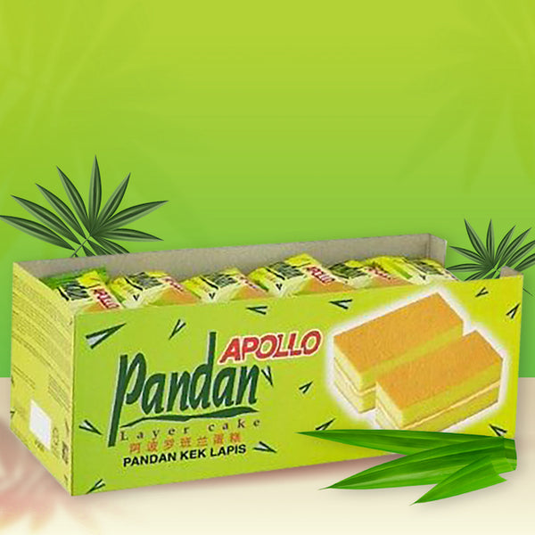 Malay Apollo Pandan Layer Cake 12 Box X24 pcs X18 gm – Lien Hoa Food Co.