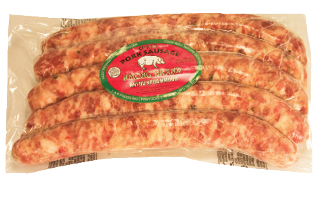 Hmong Pork Sausage(Regular) 18 x 5 pcs – Lien Hoa Food Co.