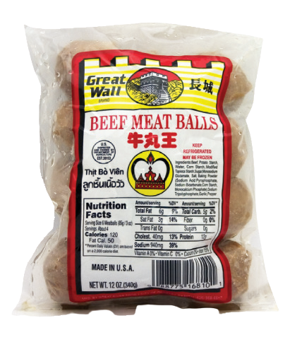Great Wall Beef Meat Balls – Lien Hoa Food Co.